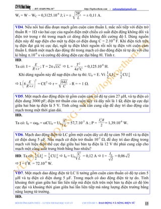 Chuyên đê 5 mạch dao động - sóng điện từ ltđh | PDF