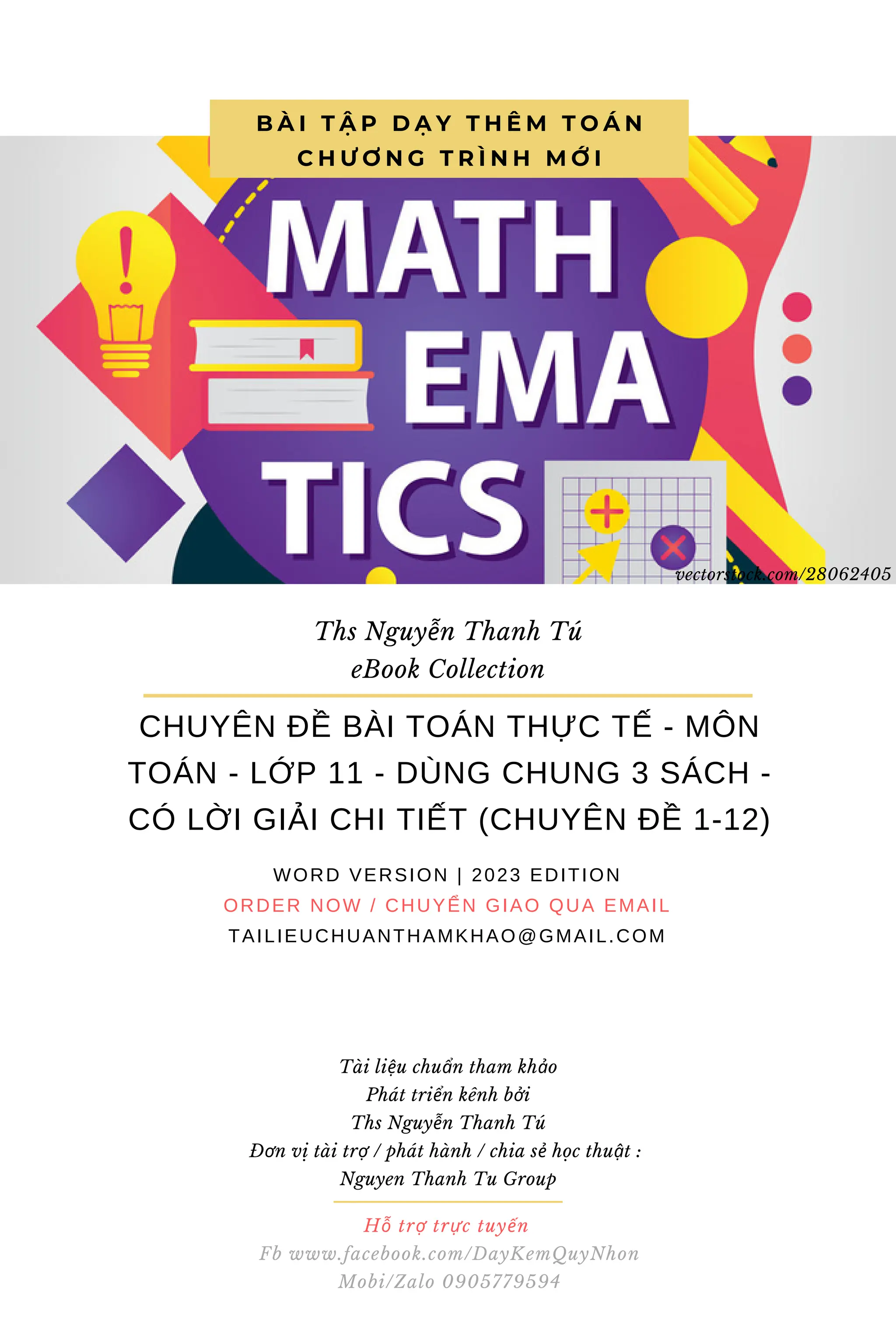 CHUYÊN ĐỀ BÀI TOÁN THỰC TẾ - MÔN TOÁN - LỚP 11 - DÙNG CHUNG 3 SÁCH - CÓ ...