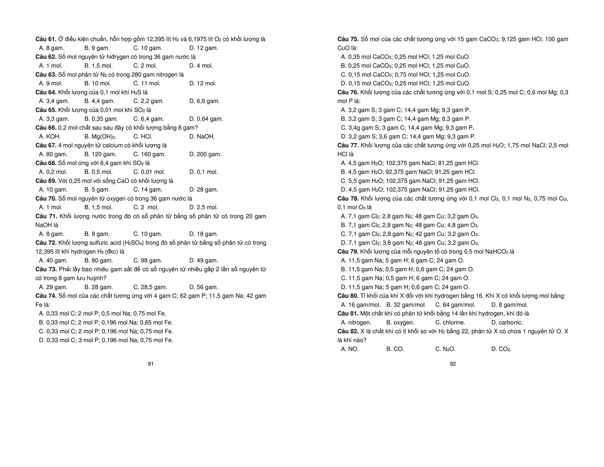 CHUYÊN ĐỀ BÀI TẬP KHOA HỌC TỰ NHIÊN 8 (HÓA, LÝ, SINH) THEO CHƯƠNG TRÌNH GDPT MỚI DÙNG CHUNG CHO ...
