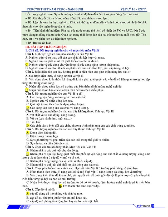 CHUYÊN ĐỀ BÀI TẬP VẬT LÝ 10 CẢ NĂM CHƯƠNG TRÌNH MỚI - KẾT NỐI TRI THỨC - NĂM HỌC 2023-2024 (CÓ ...