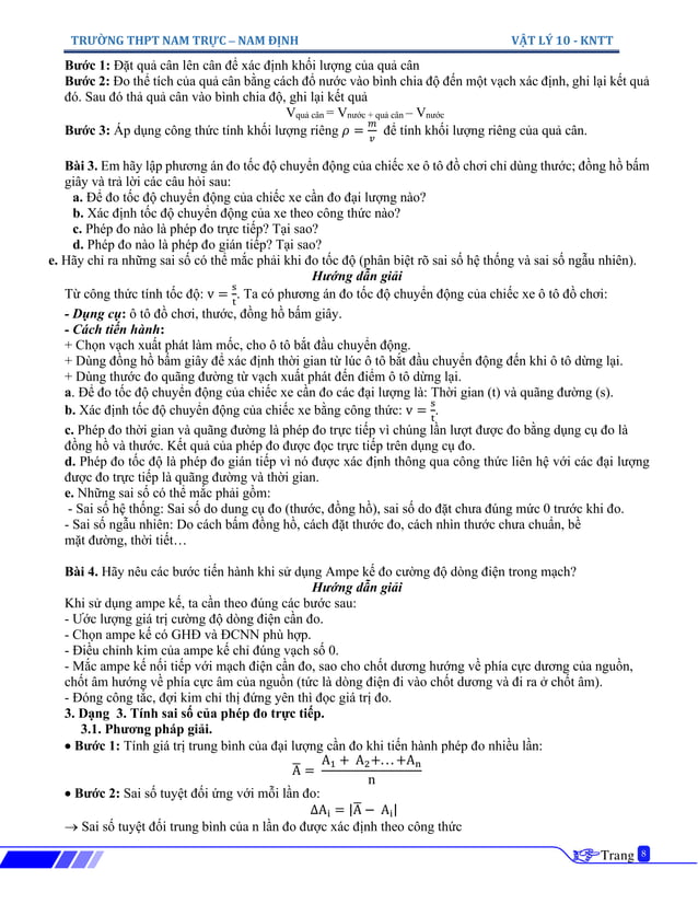 CHUYÊN ĐỀ BÀI TẬP VẬT LÝ 10 CẢ NĂM CHƯƠNG TRÌNH MỚI - KẾT NỐI TRI THỨC - NĂM HỌC 2023-2024 (CÓ ...