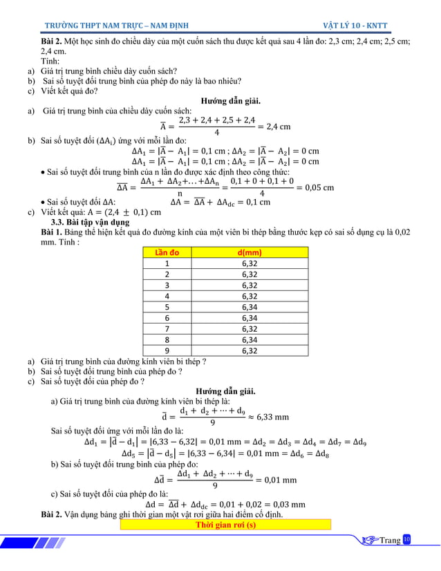 CHUYÊN ĐỀ BÀI TẬP VẬT LÝ 10 CẢ NĂM CHƯƠNG TRÌNH MỚI - KẾT NỐI TRI THỨC - NĂM HỌC 2023-2024 (CÓ ...