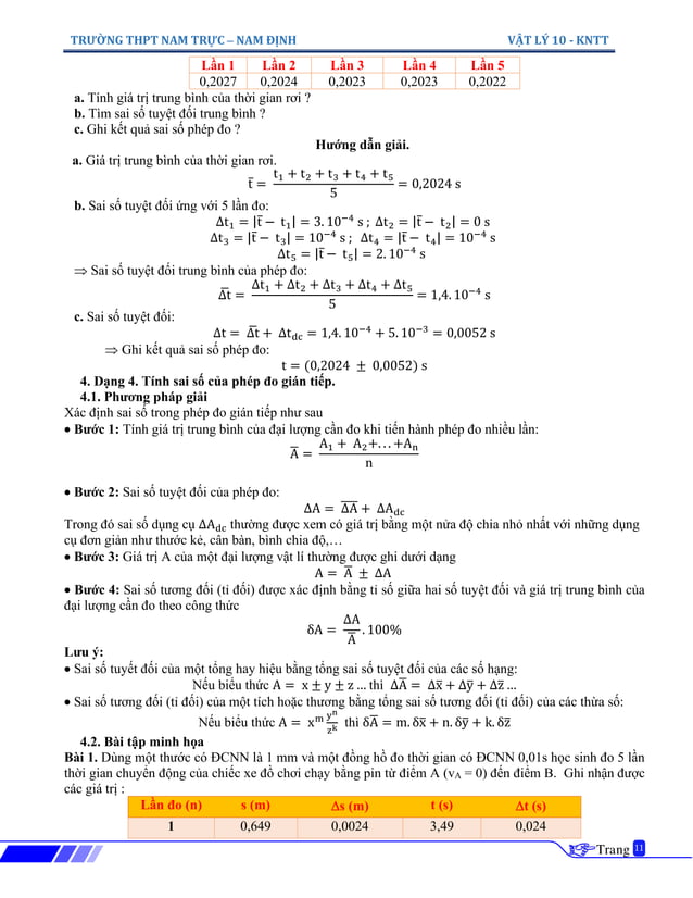 CHUYÊN ĐỀ BÀI TẬP VẬT LÝ 10 CẢ NĂM CHƯƠNG TRÌNH MỚI - KẾT NỐI TRI THỨC - NĂM HỌC 2023-2024 (CÓ ...