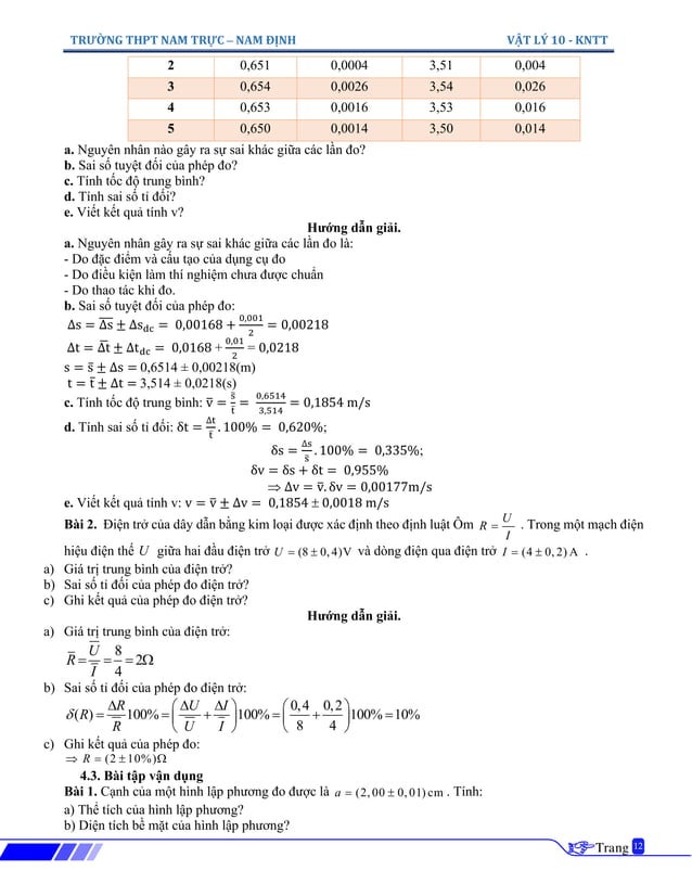 CHUYÊN ĐỀ BÀI TẬP VẬT LÝ 10 CẢ NĂM CHƯƠNG TRÌNH MỚI - KẾT NỐI TRI THỨC - NĂM HỌC 2023-2024 (CÓ ...