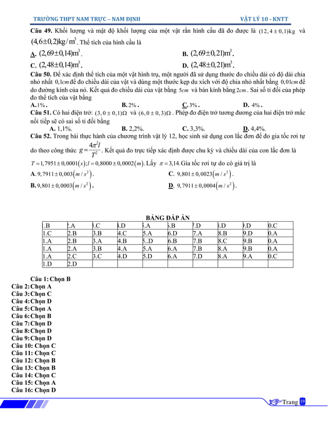 CHUYÊN ĐỀ BÀI TẬP VẬT LÝ 10 CẢ NĂM CHƯƠNG TRÌNH MỚI - KẾT NỐI TRI THỨC - NĂM HỌC 2023-2024 (CÓ ...