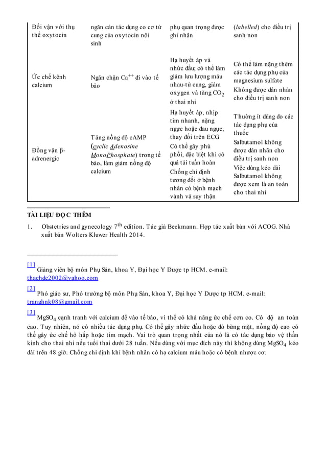 CHUYỂN DẠ SINH NON | PDF