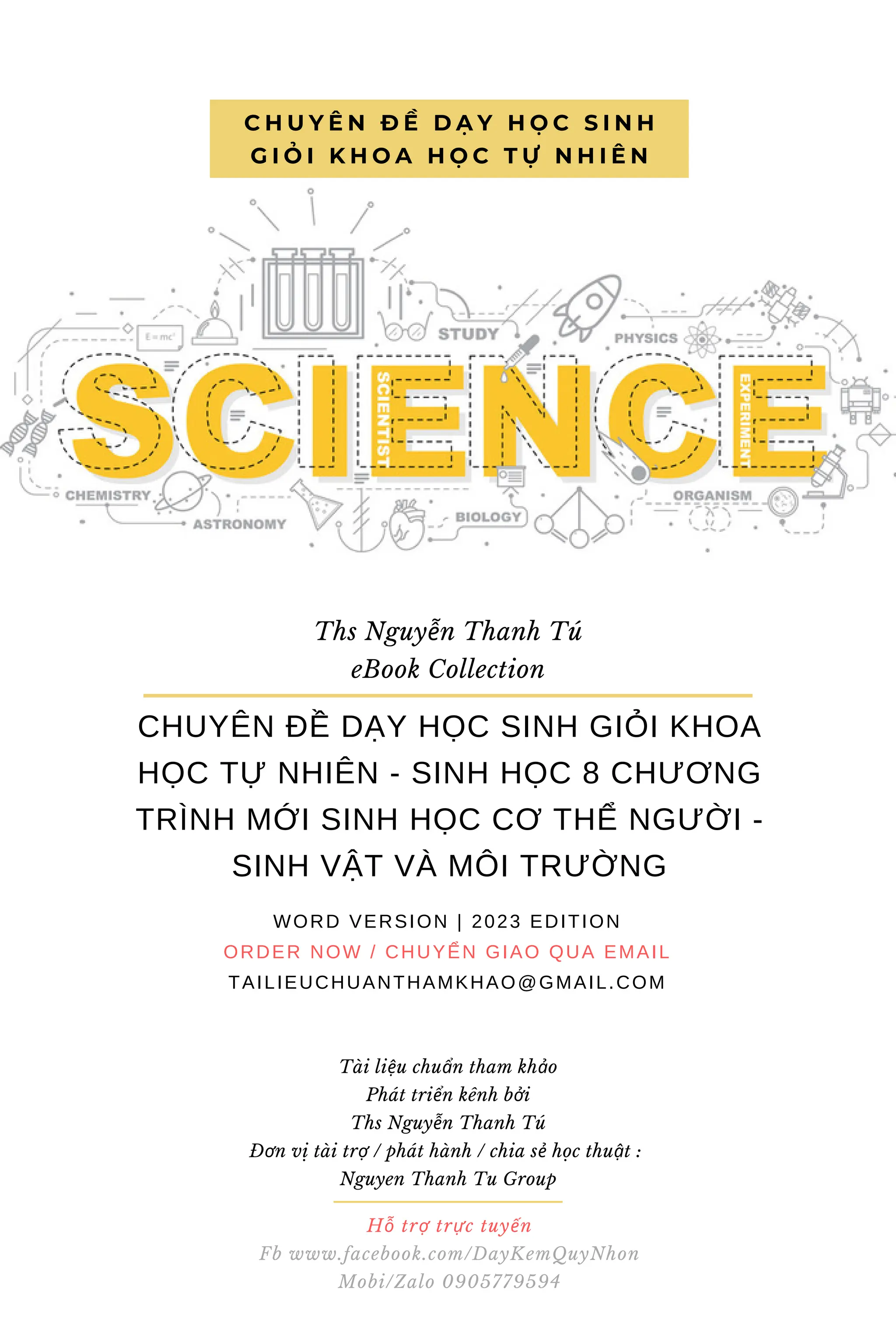 CHUYÊN ĐỀ DẠY HỌC SINH GIỎI KHOA HỌC TỰ NHIÊN - SINH HỌC 8 CHƯƠNG TRÌNH MỚI SINH HỌC CƠ THỂ ...