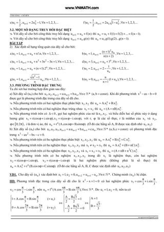 Chuyến đề dãy số | PDF