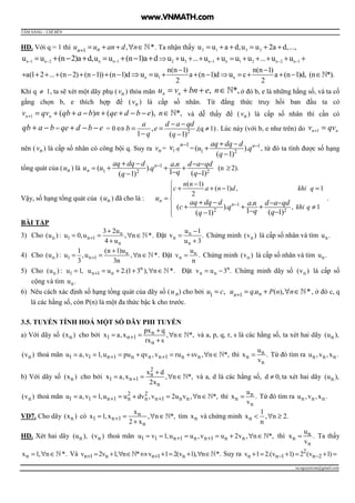 Chuyến đề dãy số | PDF