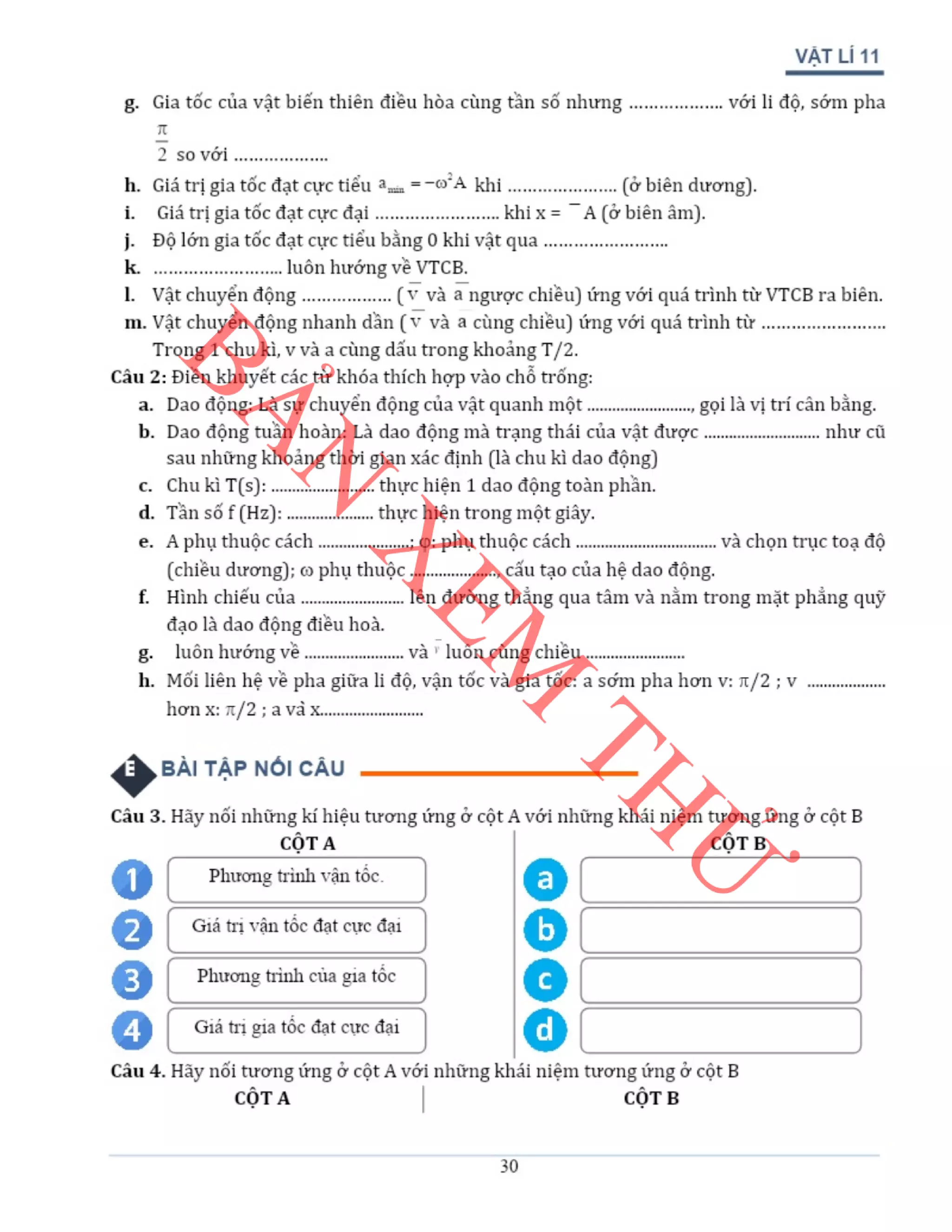 CHUYÊN ĐỀ DẠY THÊM VẬT LÝ 11 CHƯƠNG TRÌNH MỚI - NĂM HỌC 2023-2024 (BẢN ...