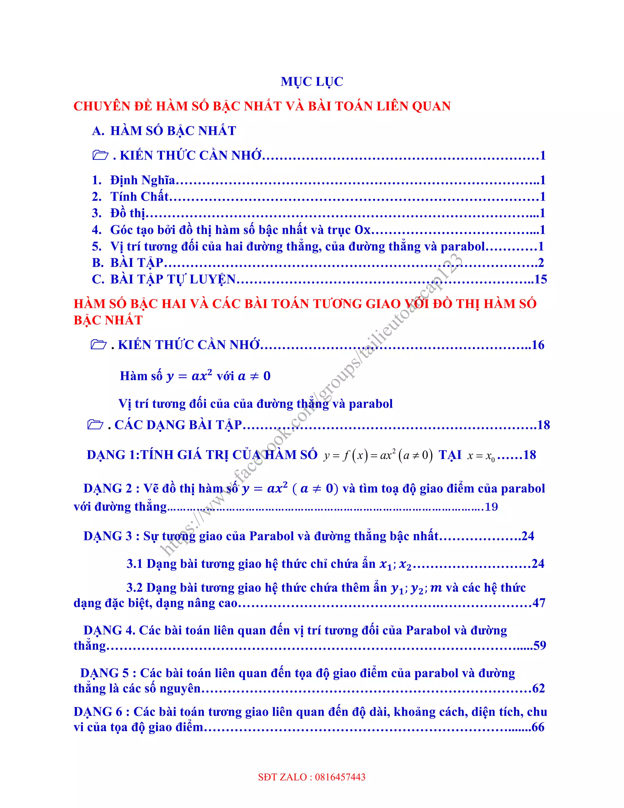 TOÁN 9-CHUYÊN ĐỀ HÀM SỐ BẬC NHẤT VÀ PARABOL.pdf