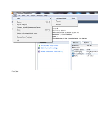 Chuyển đổi đĩa cứng ảo của hyper v to vmware workstation | DOCX