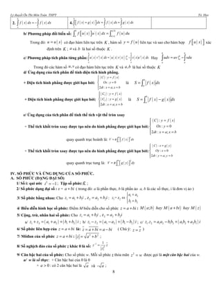 Chuyên đề ly thuyet on tap toan thpt | PDF