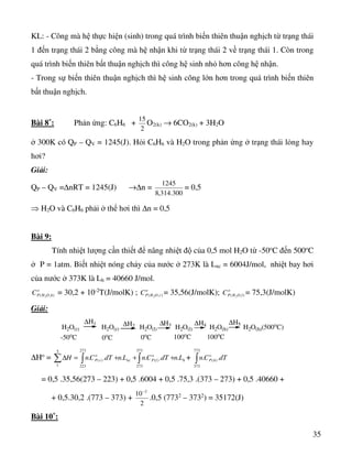 CHUYÊN ĐỀ NHIỆT ĐỘNG LỰC HỌC VÀ ĐỘNG HÓA HỌC BỒI DƯỠNG HSG QUỐC GIA VÀ RÈN LUYỆN KHẢ NĂNG TỰ HỌC ...