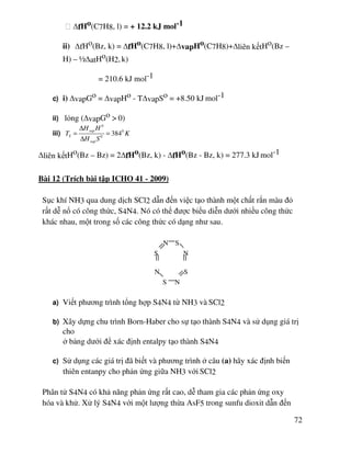 CHUYÊN ĐỀ NHIỆT ĐỘNG LỰC HỌC VÀ ĐỘNG HÓA HỌC BỒI DƯỠNG HSG QUỐC GIA VÀ RÈN LUYỆN KHẢ NĂNG TỰ HỌC ...