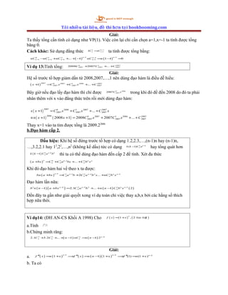 Chuyên đề nhị thức newton và ứng dụng | DOC