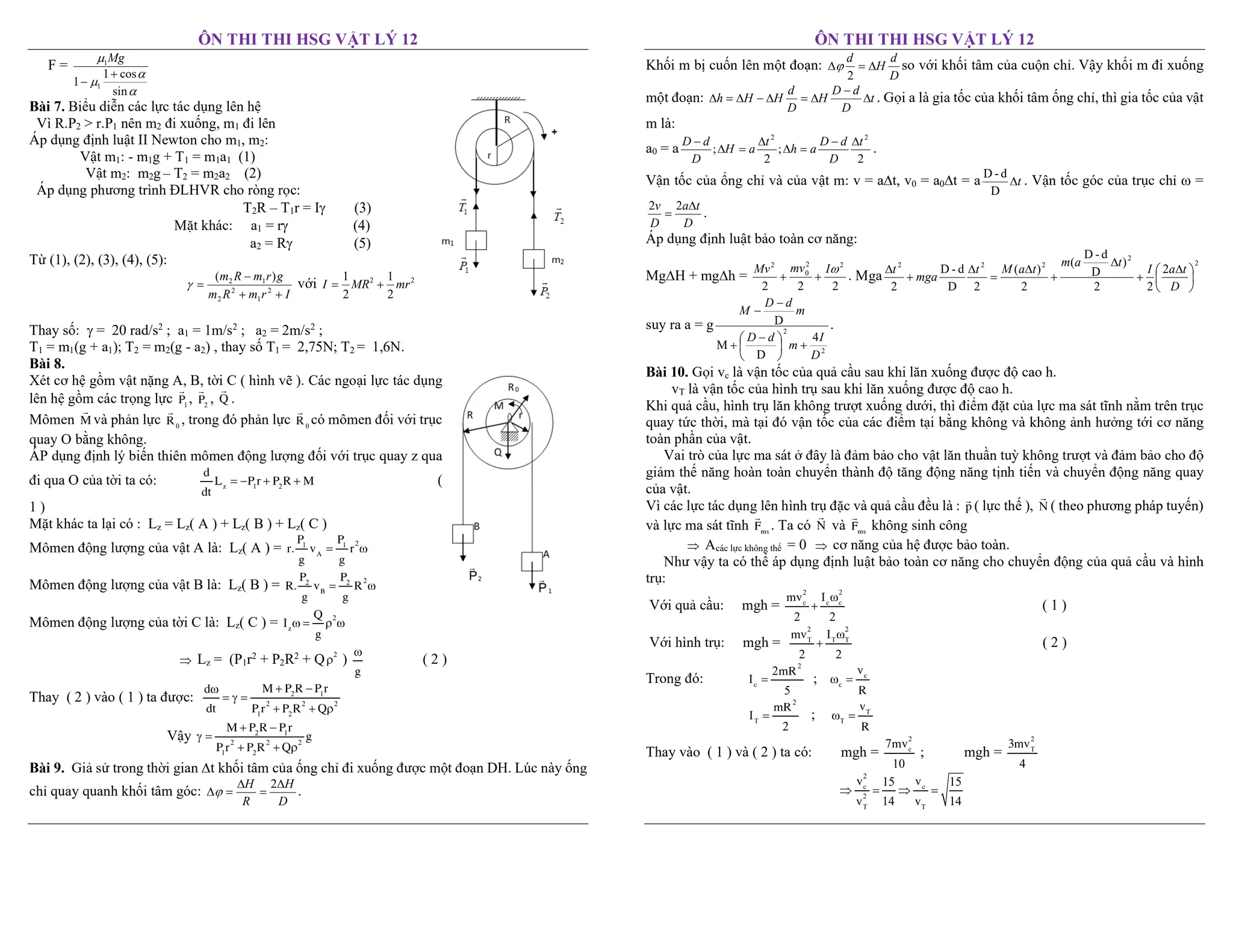 CHUYÊN ĐỀ ÔN THI HỌC SINH GIỎI QUỐC GIA (HSGQG) MÔN VẬT LÝ LỚP 12 - NĂM 2023 - 12 CHƯƠNG CÓ GIẢI ...