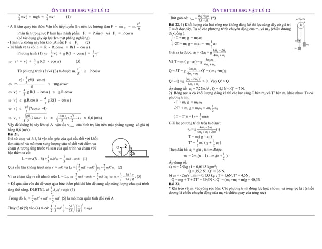 CHUYÊN ĐỀ ÔN THI HỌC SINH GIỎI QUỐC GIA (HSGQG) MÔN VẬT LÝ LỚP 12 - NĂM 2023 - 12 CHƯƠNG CÓ GIẢI ...