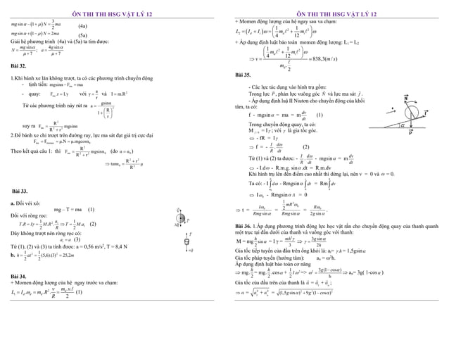 CHUYÊN ĐỀ ÔN THI HỌC SINH GIỎI QUỐC GIA (HSGQG) MÔN VẬT LÝ LỚP 12 - NĂM 2023 - 12 CHƯƠNG CÓ GIẢI ...