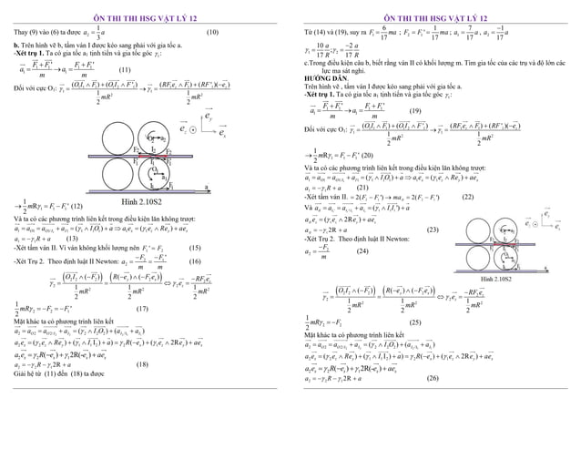 CHUYÊN ĐỀ ÔN THI HỌC SINH GIỎI QUỐC GIA (HSGQG) MÔN VẬT LÝ LỚP 12 - NĂM 2023 - 12 CHƯƠNG CÓ GIẢI ...
