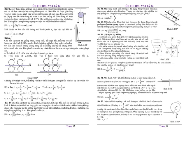 CHUYÊN ĐỀ ÔN THI HỌC SINH GIỎI QUỐC GIA (HSGQG) MÔN VẬT LÝ LỚP 12 - NĂM 2023 - 12 CHƯƠNG CÓ GIẢI ...