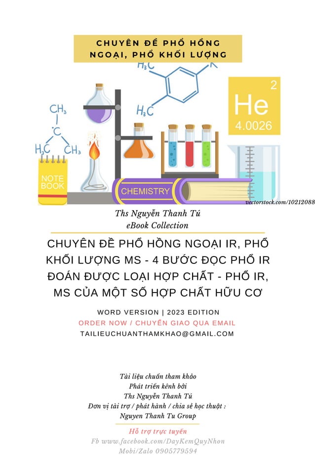 CHUYÊN ĐỀ PHỔ HỒNG NGOẠI IR, PHỔ KHỐI LƯỢNG MS PHỤC VỤ VIỆC GIẢNG DẠY CHƯƠNG TRÌNH HÓA HỌC LỚP ...