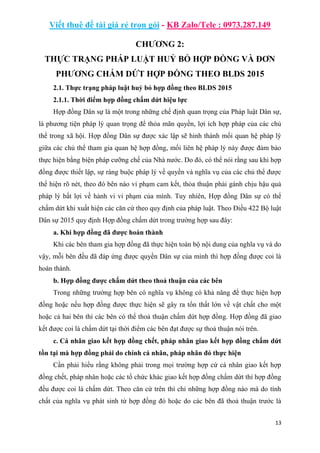 Chuyên đề Pháp luật huỷ bỏ hợp đồng và đơn phương chấm dứt hợp đồng theo blds 2015.docx