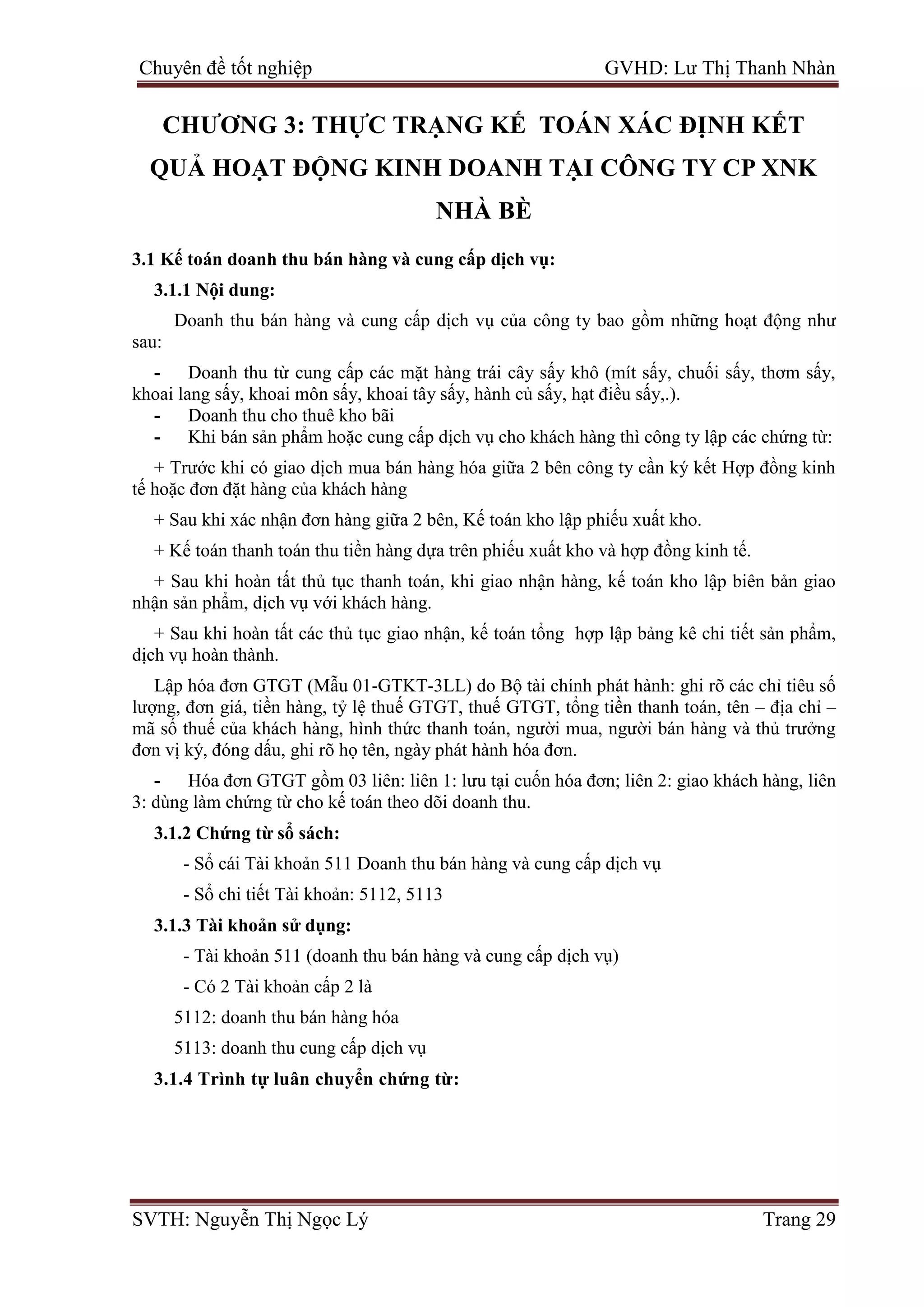 Chuyên Đề Tốt Nghiệp Kế Toán Doanh Thu, Chi Phí Và Xác Định Kết Quả Kinh Doanh Tại Công Ty | DOCX