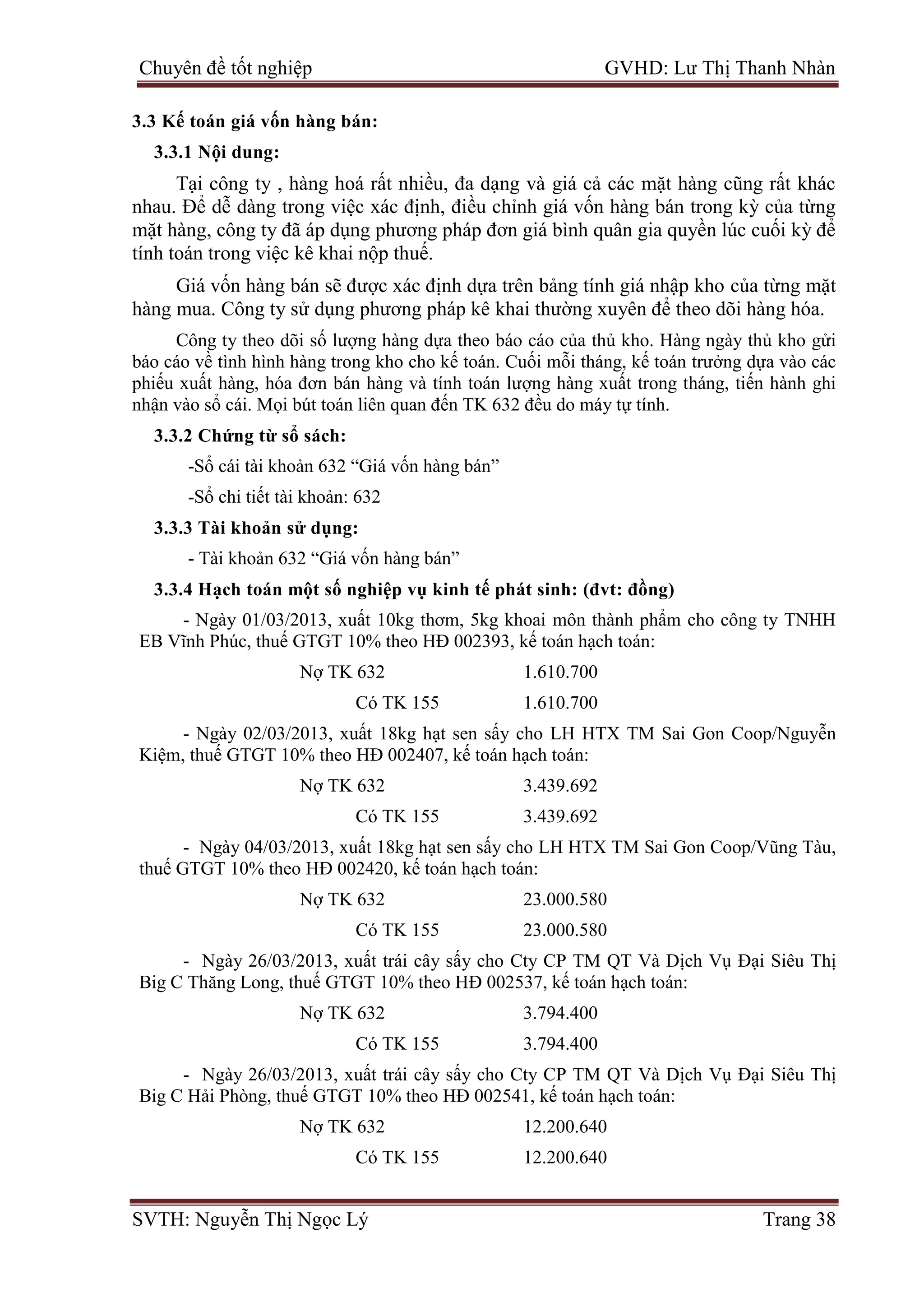Chuyên Đề Tốt Nghiệp Kế Toán Doanh Thu, Chi Phí Và Xác Định Kết Quả Kinh Doanh Tại Công Ty | DOCX