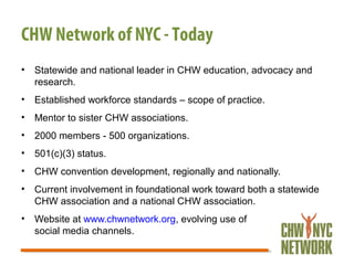 CHW Network of NYC History PPT 2017-01 | PPT