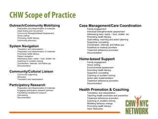 CHW Network of NYC History PPT 2017-01 | PPT