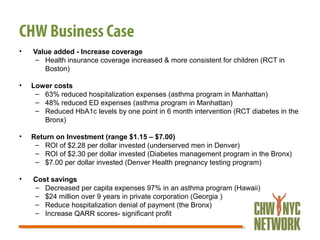 CHW Network of NYC History PPT 2017-01 | PPT