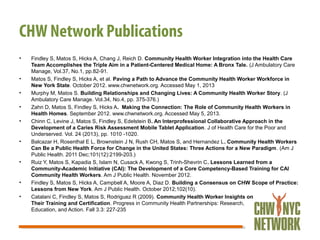 CHW Network of NYC History PPT 2017-01 | PPT