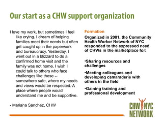 CHW Network of NYC History PPT 2017-01 | PPT