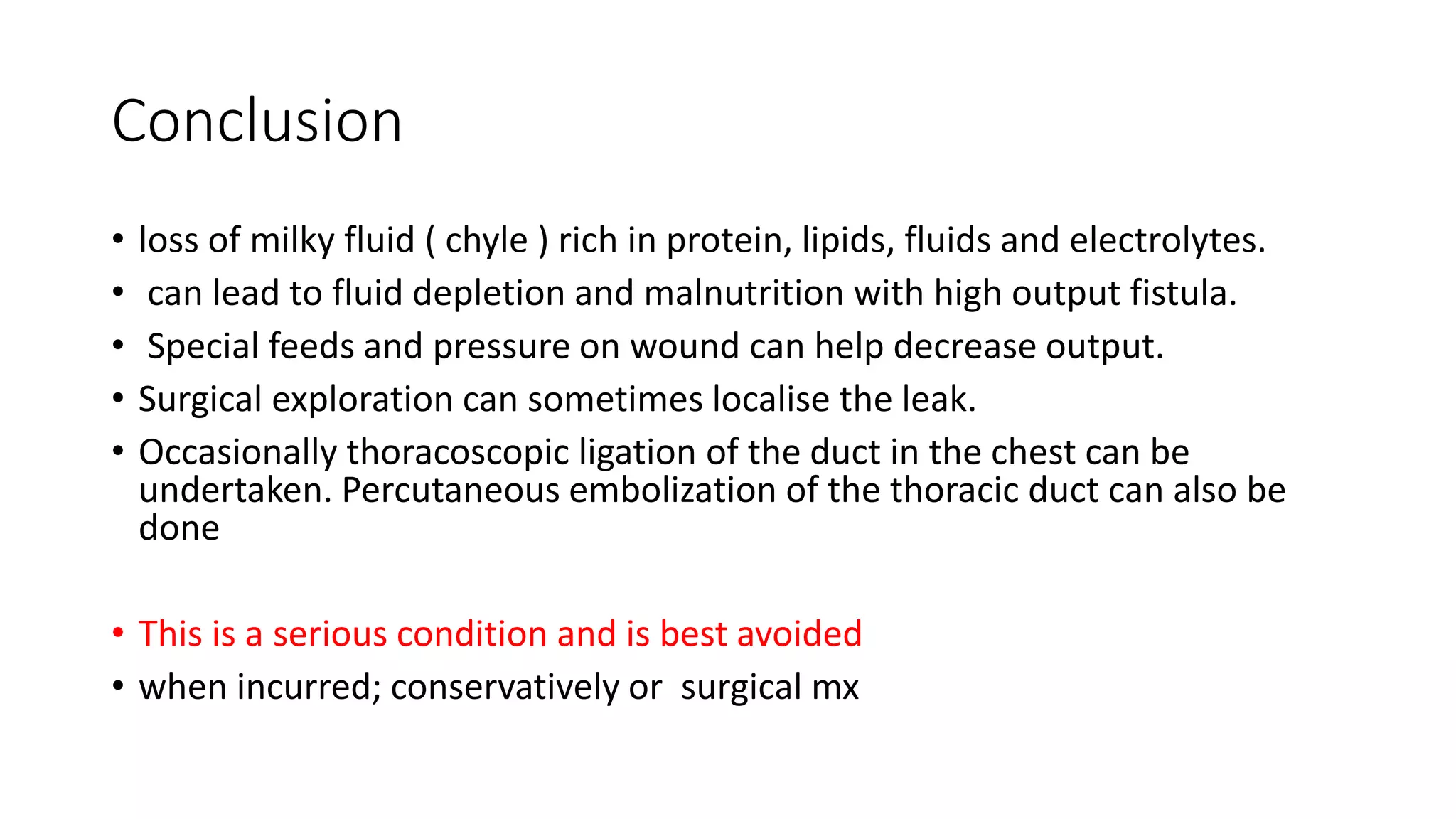 Chyle leakage | PPTX