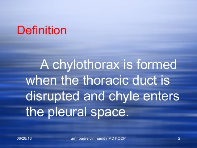 Chylothorax