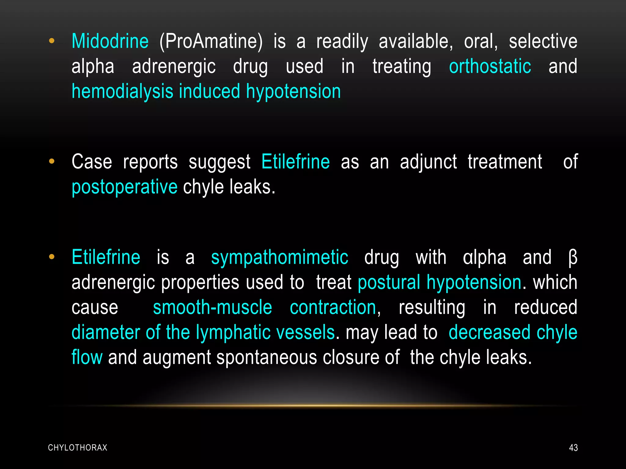 Chylothorax and chyloptysis | PDF