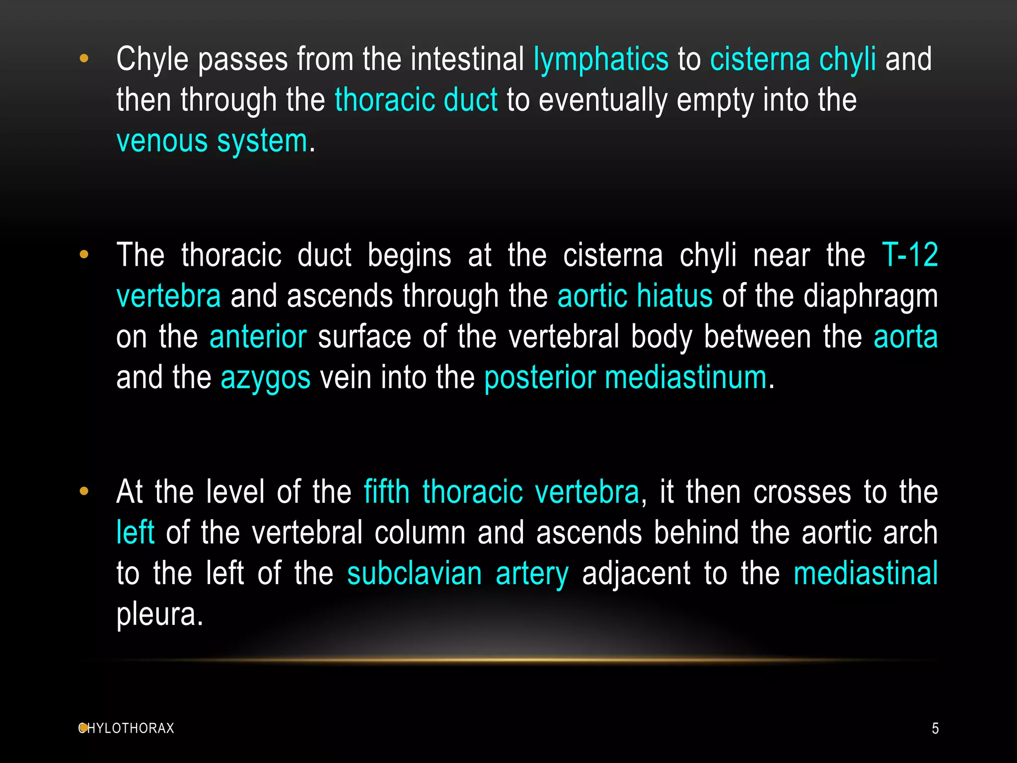 Chylothorax and chyloptysis | PDF