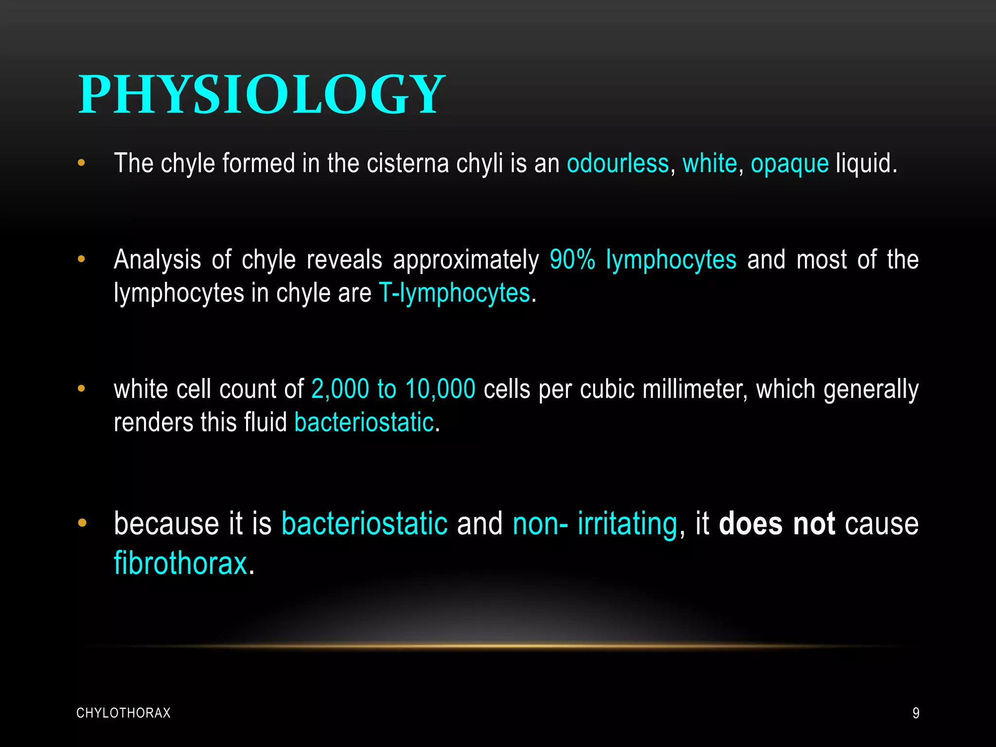 Chylothorax and chyloptysis | PDF