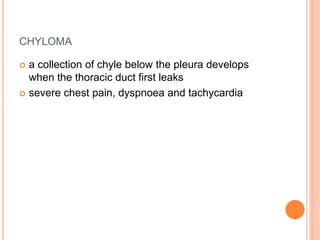 Chylothorax | PPTX
