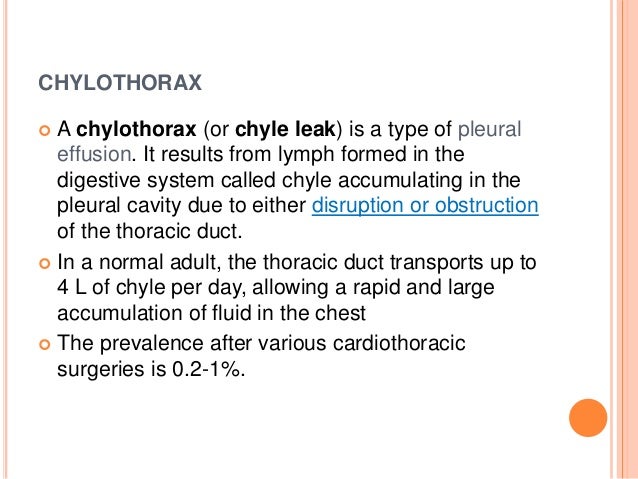 Chylothorax