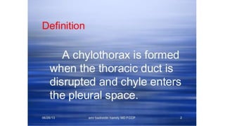 Chylothorax | PPT