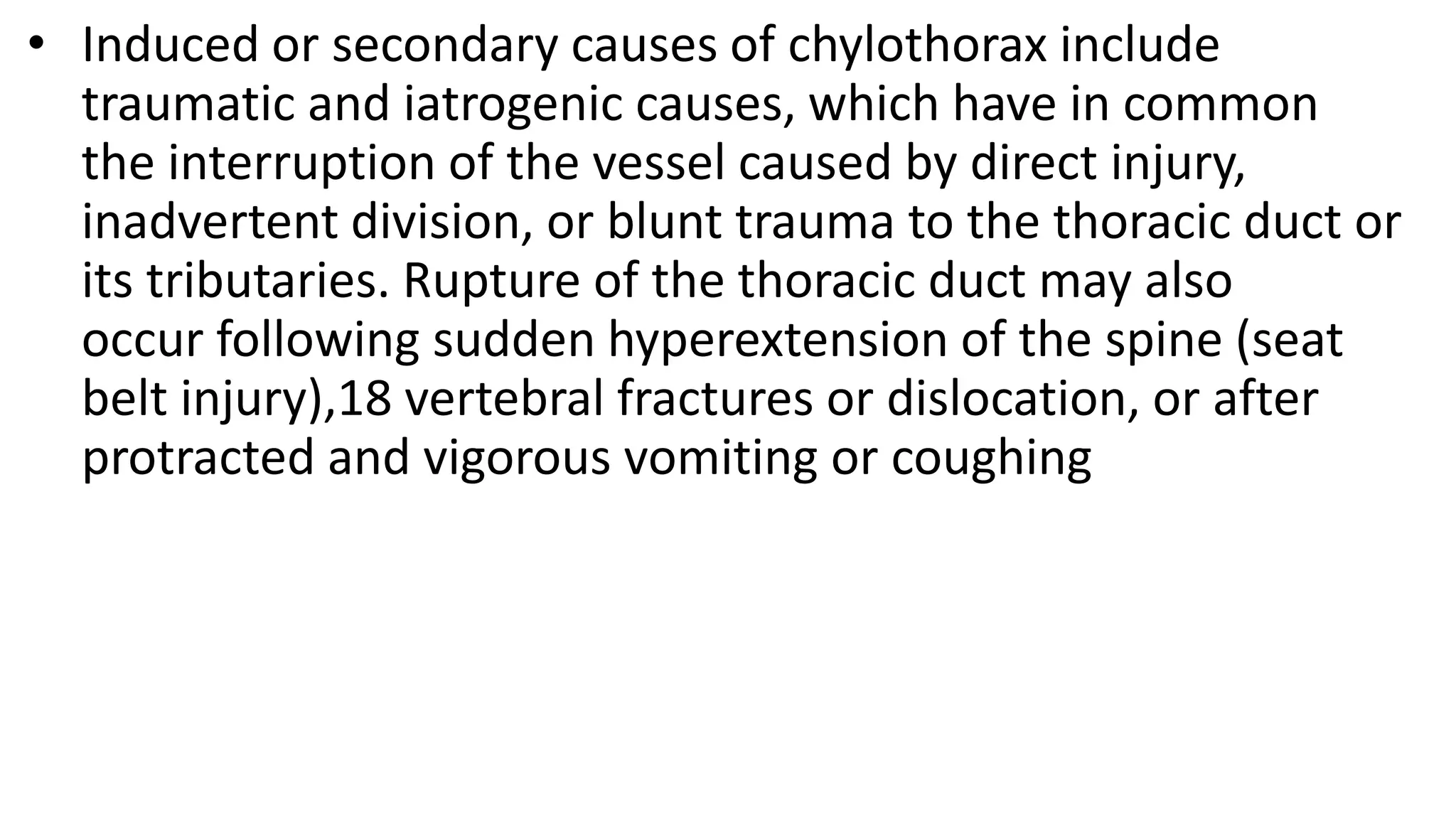 Chylothorax | PPTX