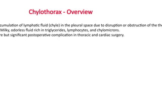 Chylothorax_Presentation_Red.pptxtreartm | PPTX