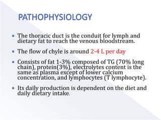 Chylous fistula of the neck | PPTX