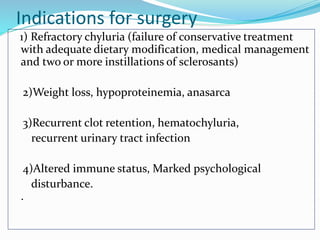 Chyluria and its Mangagement | PPT