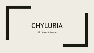 A ppt on chyluria diagnosis and management .pptx