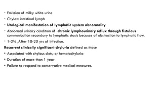 chyluria diagnosis treatment and management | PPTX
