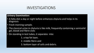 Chyluria presentation final | PPTX