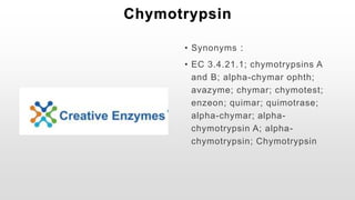 Chymotrypsin | PPTX